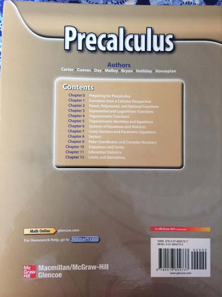 Glencoe Precalculus Student Edition (ADVANCED MATH CONCEPTS)